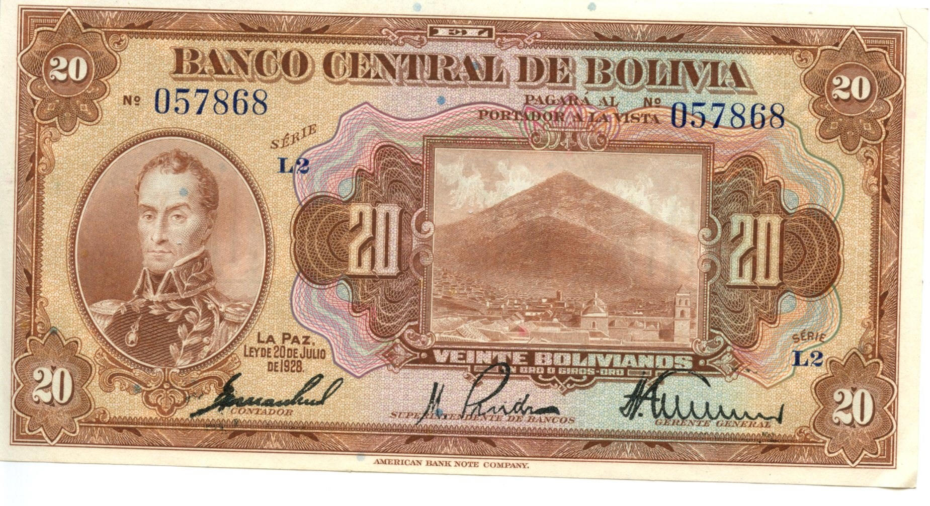 Bolivia Currency Page 1