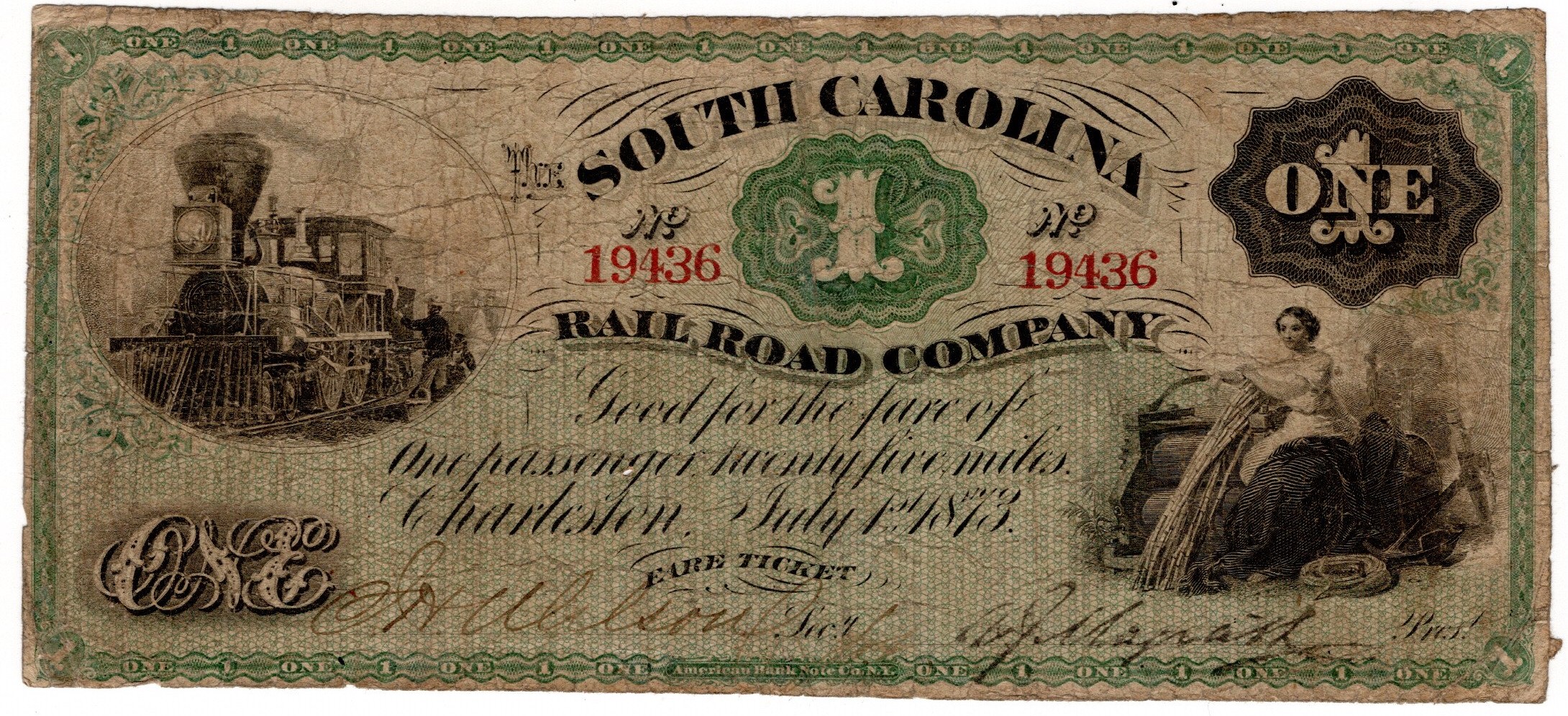 Obsolete Currency: South Carolina