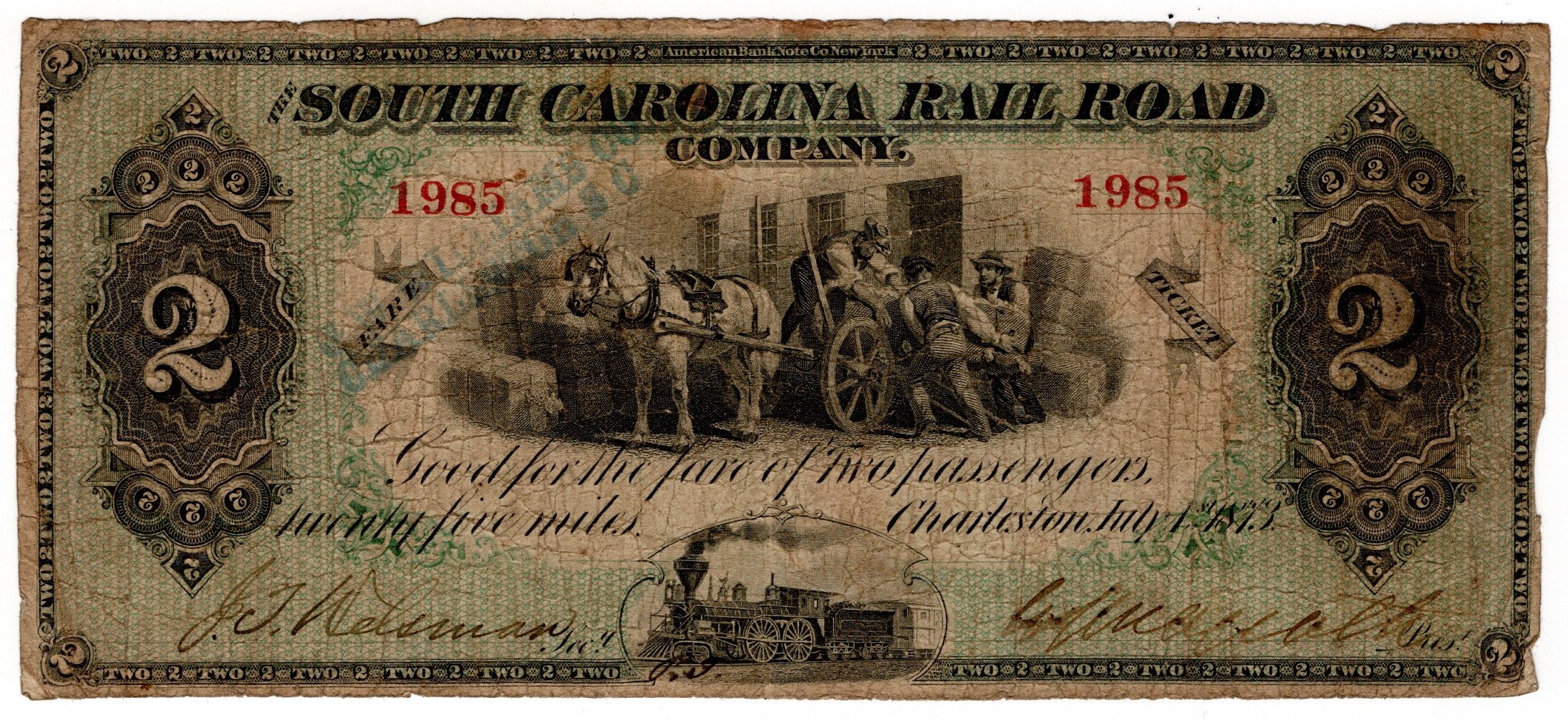 Obsolete Currency: South Carolina
